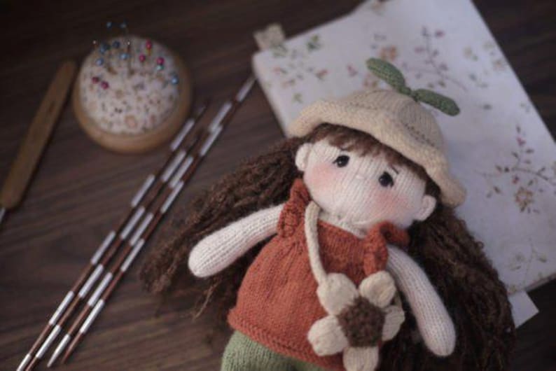 Amigurumi Doll Knitting Pattern, Handmade Plush Toy Tutorial (PDF ...