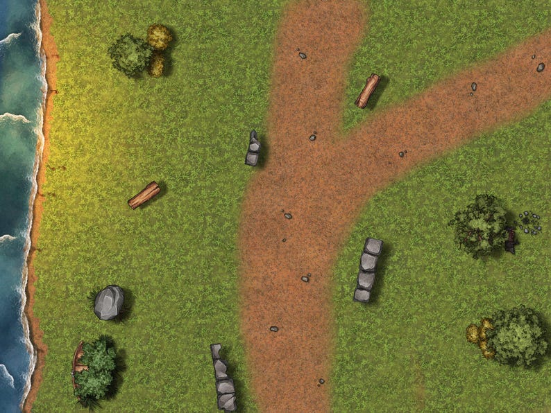 Riverside Encounters Battle Map Pack - Etsy