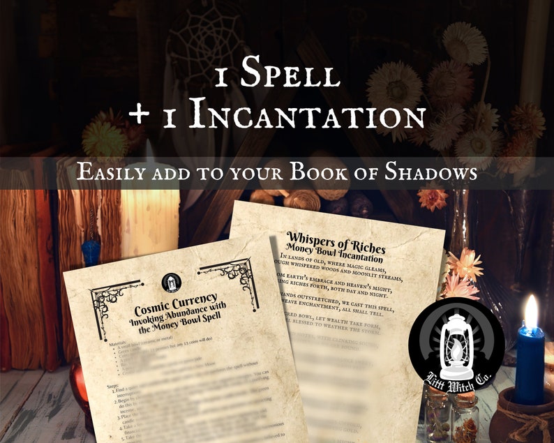 Money Bowl Spell for Financial Abundance and Wealth Spell for Witch's ...