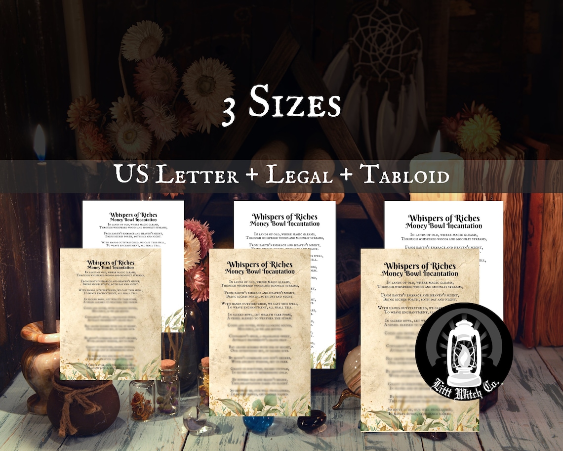 Money Bowl Spell for Financial Abundance and Wealth Spell for - Etsy Canada