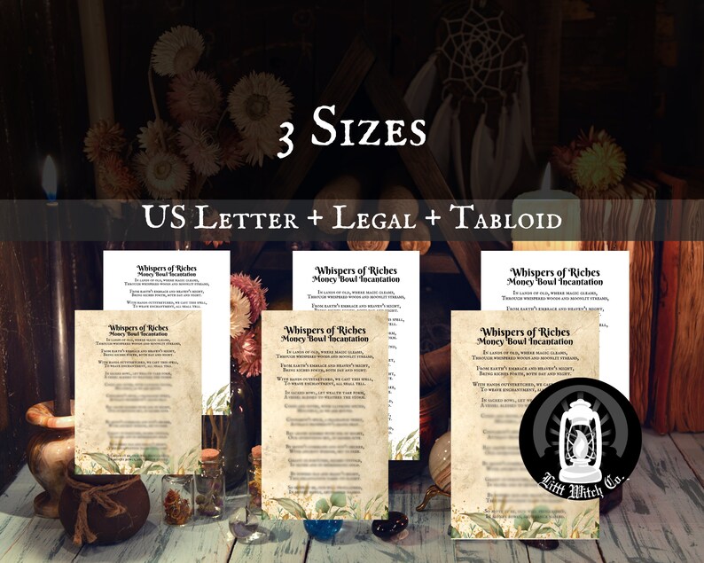 Money Bowl Spell for Financial Abundance and Wealth Spell for Witch's ...