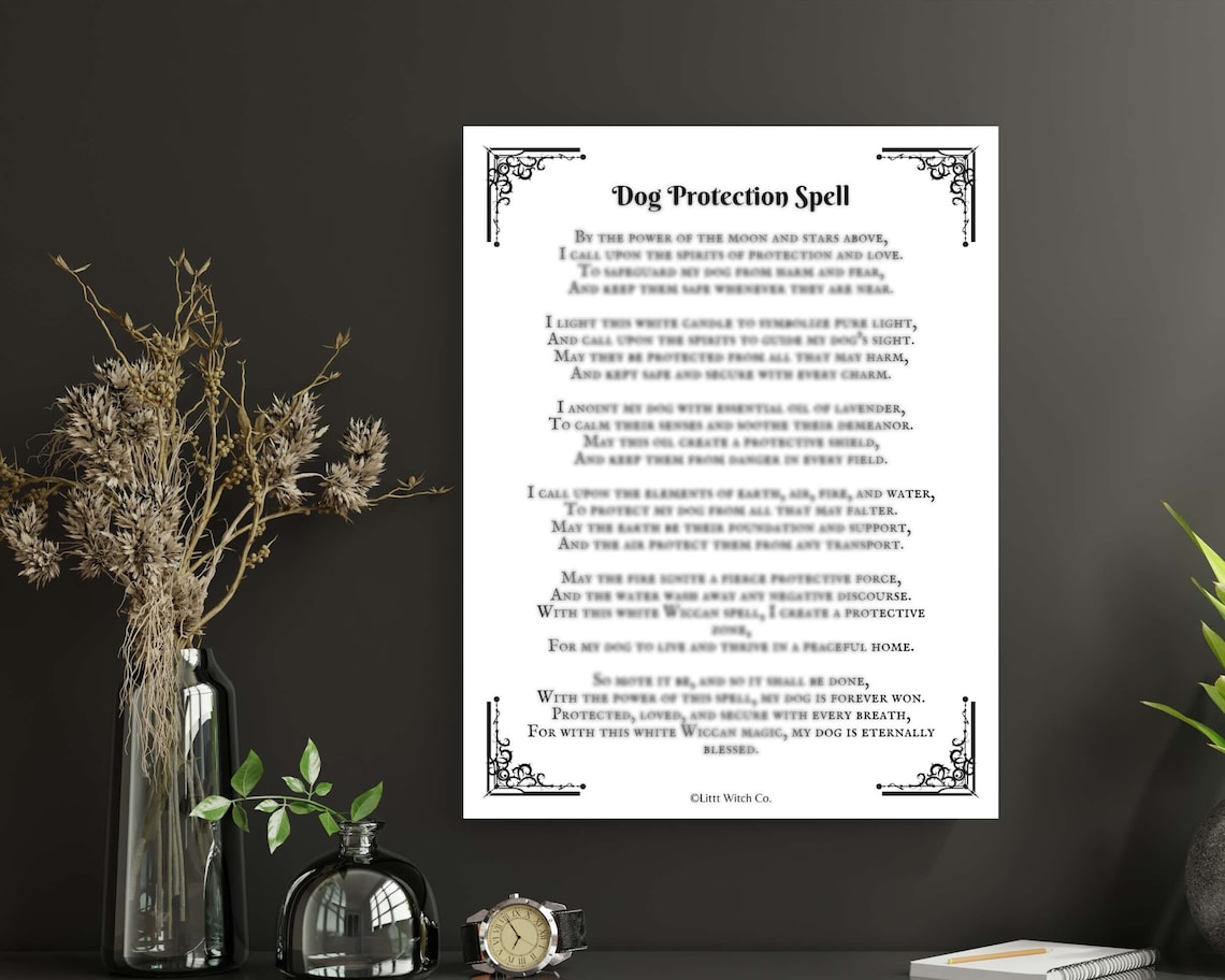 Ritual Spells for Dogs Healing Dog Spell Communicating With - Etsy Canada