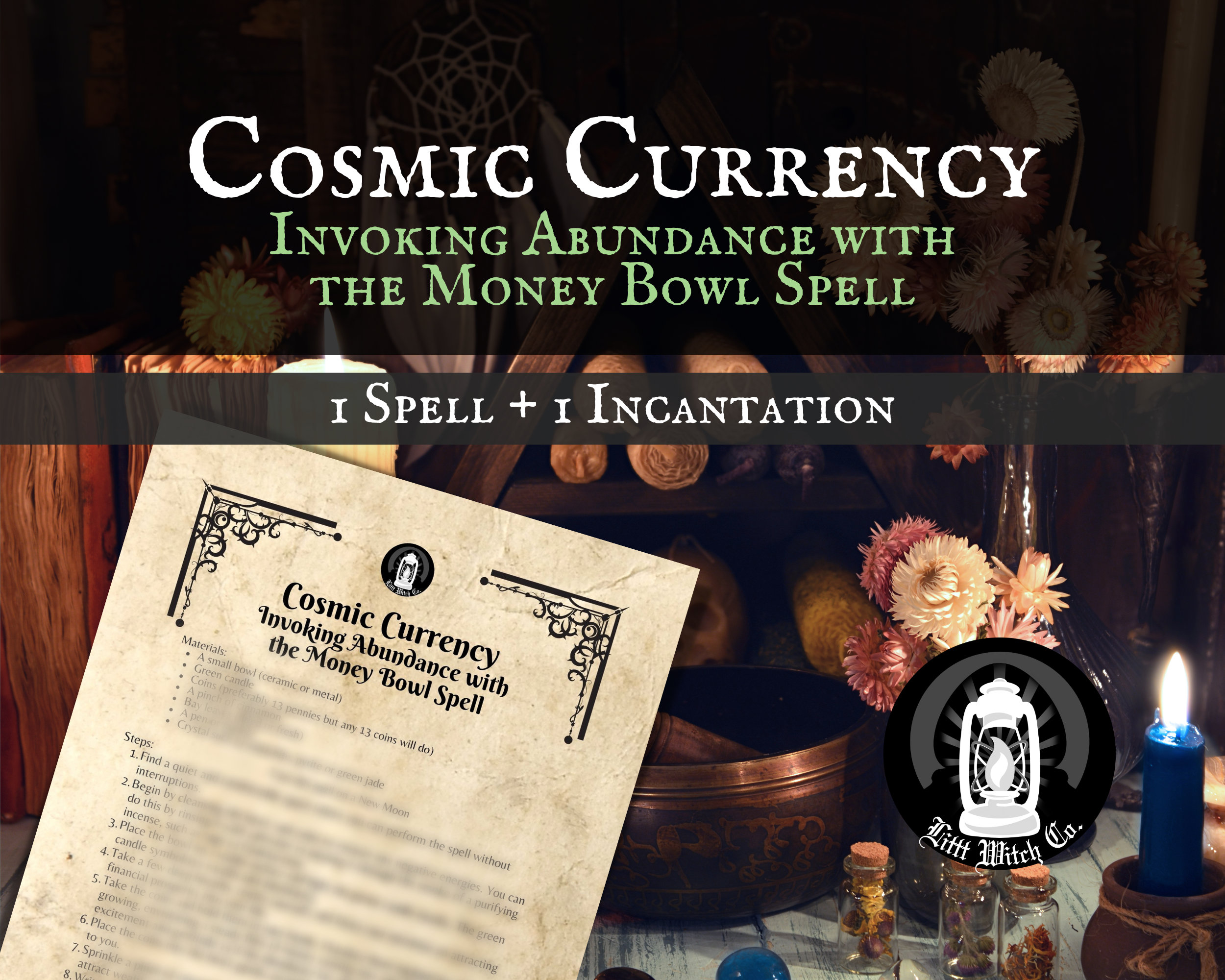 Money Bowl Spell for Financial Abundance and Wealth Spell for Witch's ...