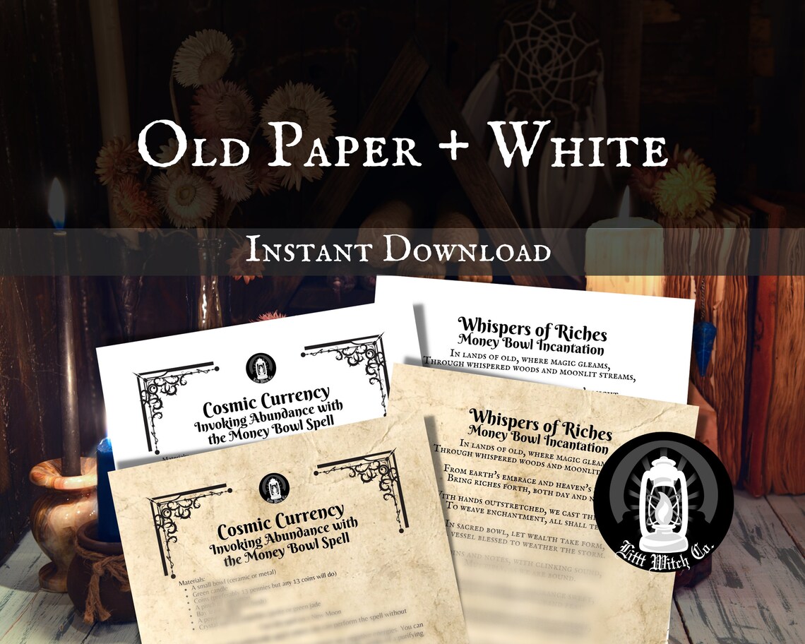 Money Bowl Spell for Financial Abundance and Wealth Spell for - Etsy Canada