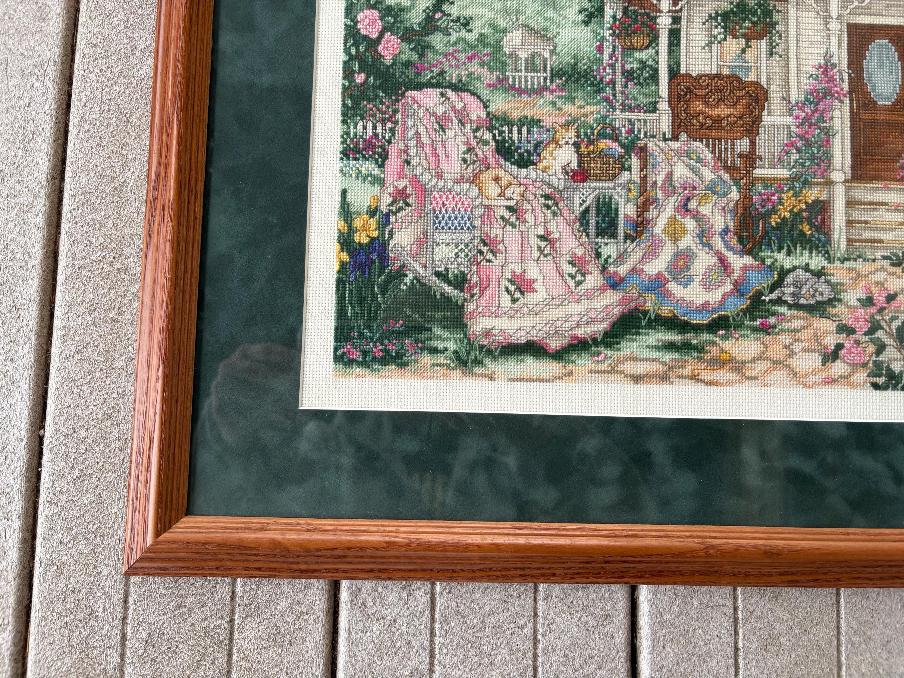Framed Paula Vaughan Purr-fect Patterns Cross Stitch - Etsy