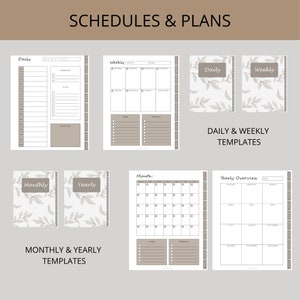 Life Planner Digital & Printable, Daily, Weekly, Monthly, and Yearly ...