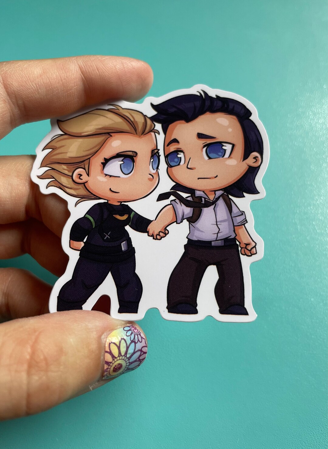Loki and Sylvie Sticker 3 Vinyl Lady Loki Standing Marvel Disney Thor ...