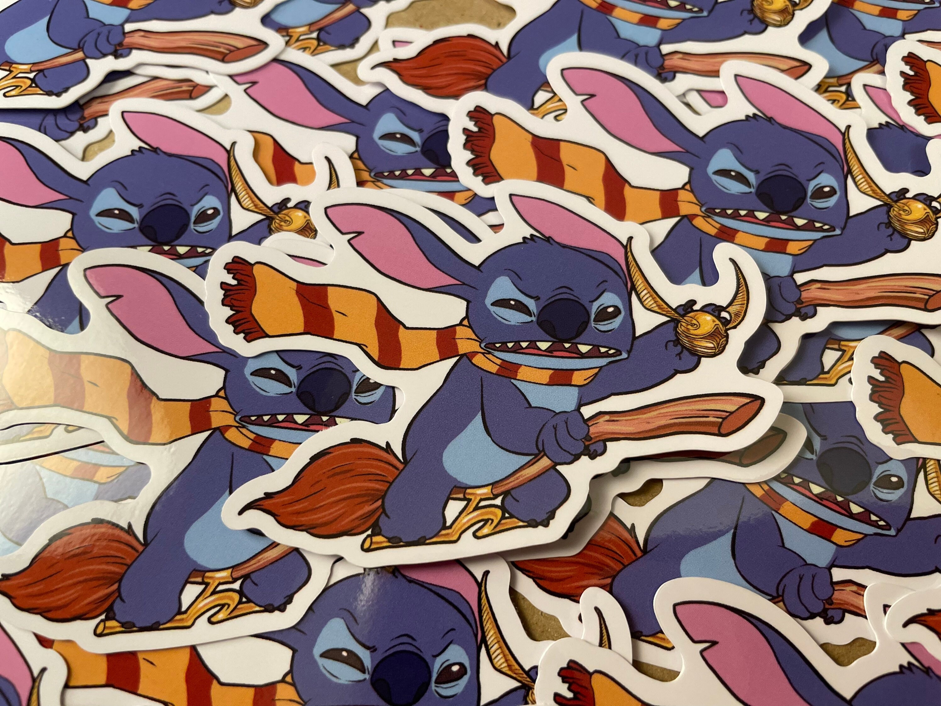 Stitch Broom Sticker 3" Vinyl Wizard Inspired Disney Lilo and Stitch ...