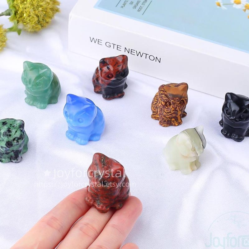 Small Cat Figure White - Etsy