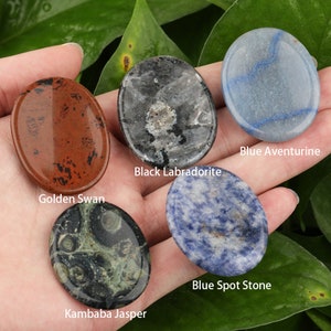 Handmade Worry Stone, Natural Gemstone Palm Stone for Anxiety Relief ...
