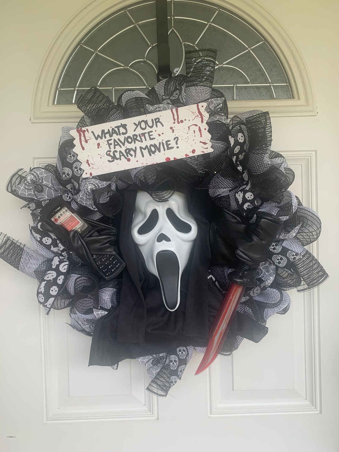 Handmade Wreath| Scream Wreath | Halloween| Fall Wreath| Home Decor - Etsy