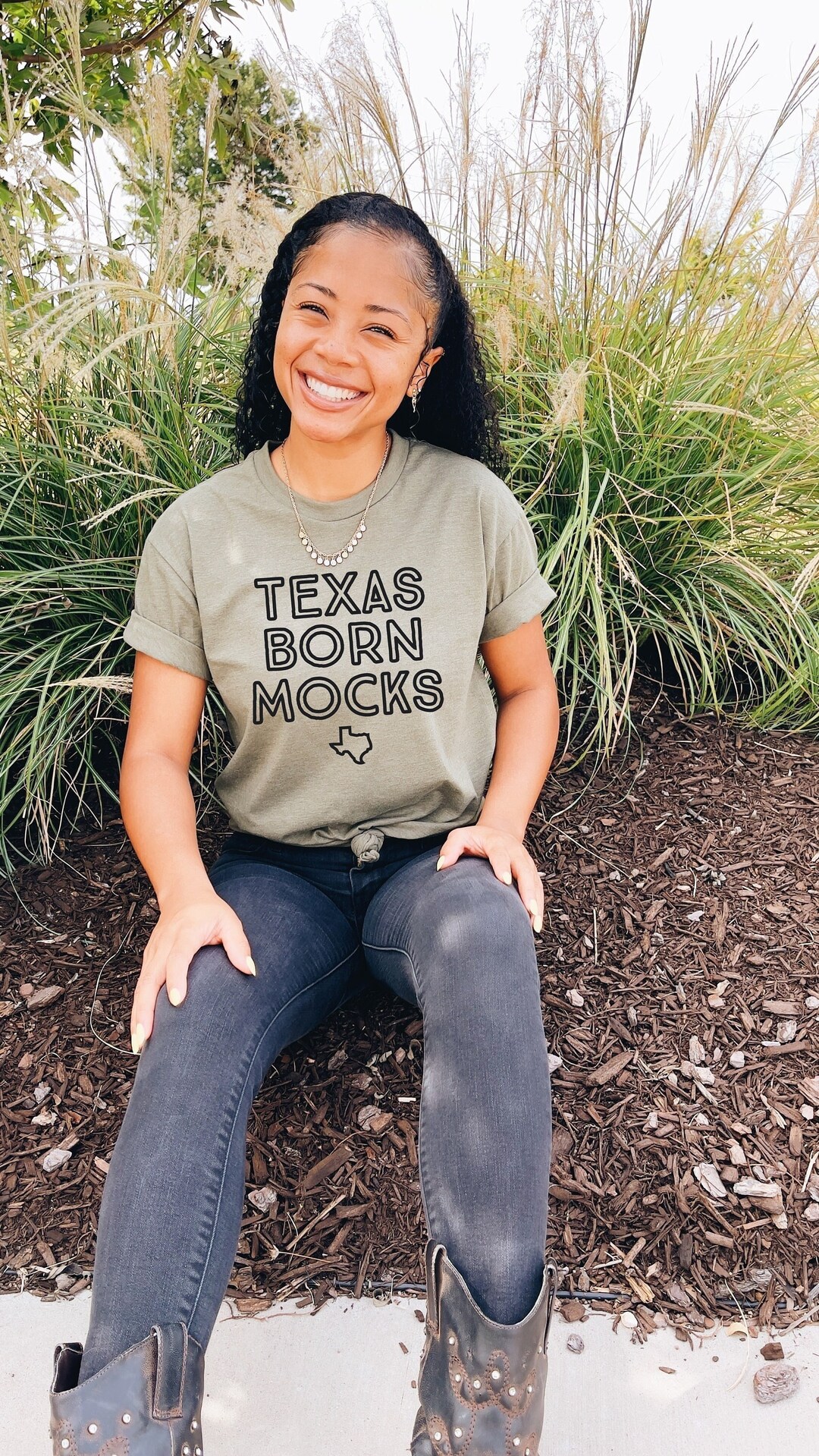 Fall Mockup | Next Level Military Green Mockup | Military Green T-shirt ...