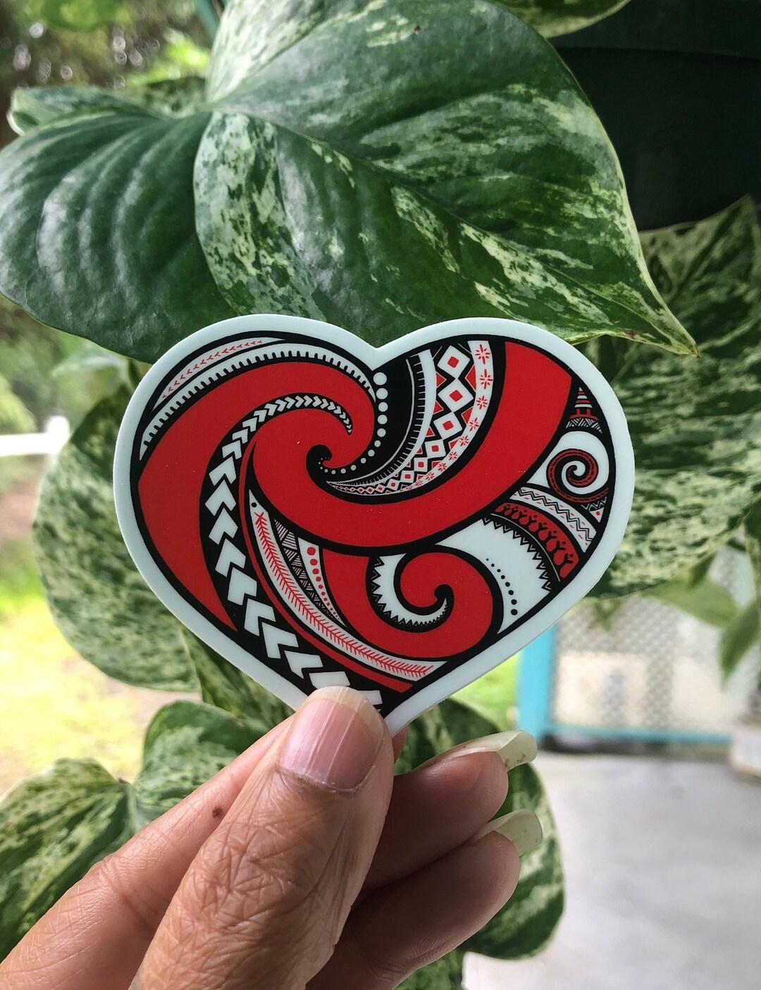 Indigenous Filipina Filipino Philippines Sticker Heart Tattoo - Etsy