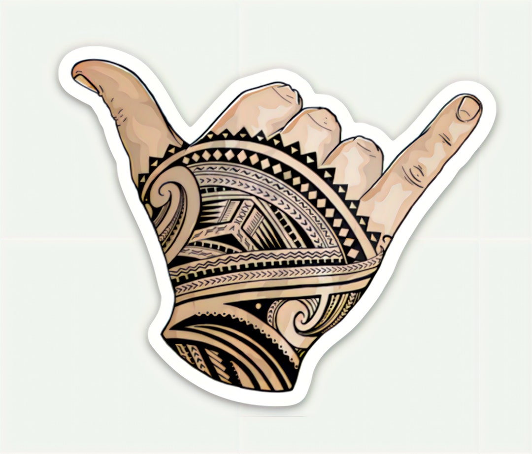 MAGNET Hawaiian Shaka Polynesian Tattoo Design - Etsy