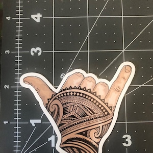 MAGNET Hawaiian Shaka Polynesian Tattoo Design - Etsy
