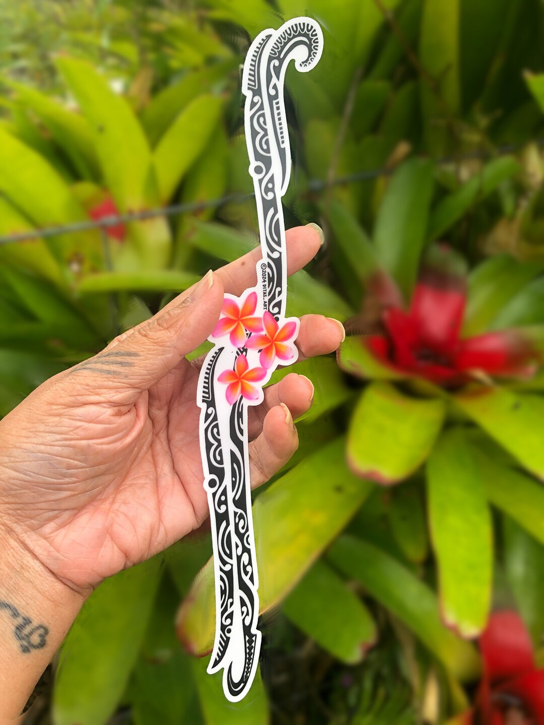 TRANSPARENT: Polynesian Tattoo Inspired Stanley Water Bottle Wrap Vinyl ...