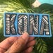 Kailua Kona on Big Island Hawaii Polynesian Print Design Vinyl Decal ...