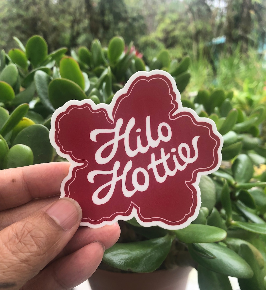 Hilo Hattie Parody Hilo Hottie Red Vinyl Decal Sticker Big Island ...