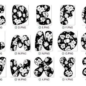 Digital Download Hawaii Bubble With Flower Monstera Dots Design ...