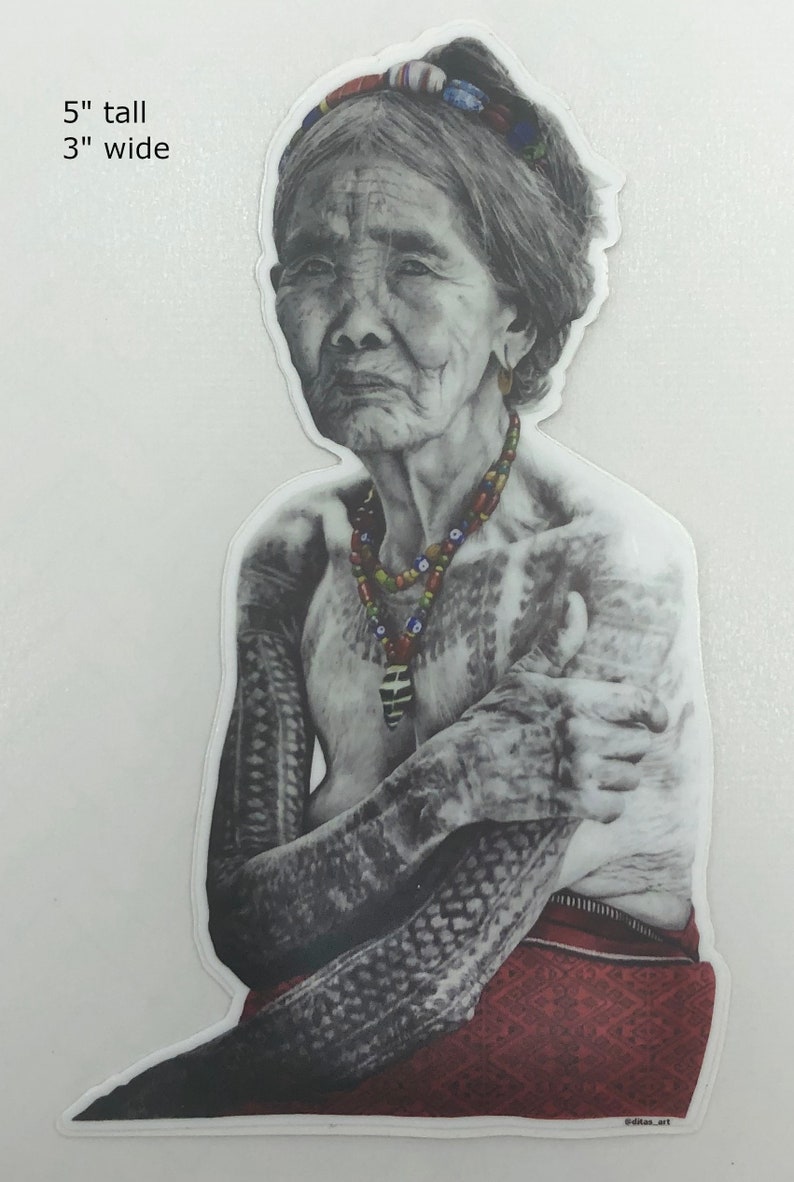 Whang-od Last Mambabatok Tattoo Artist of the Philippines STICKER - Etsy