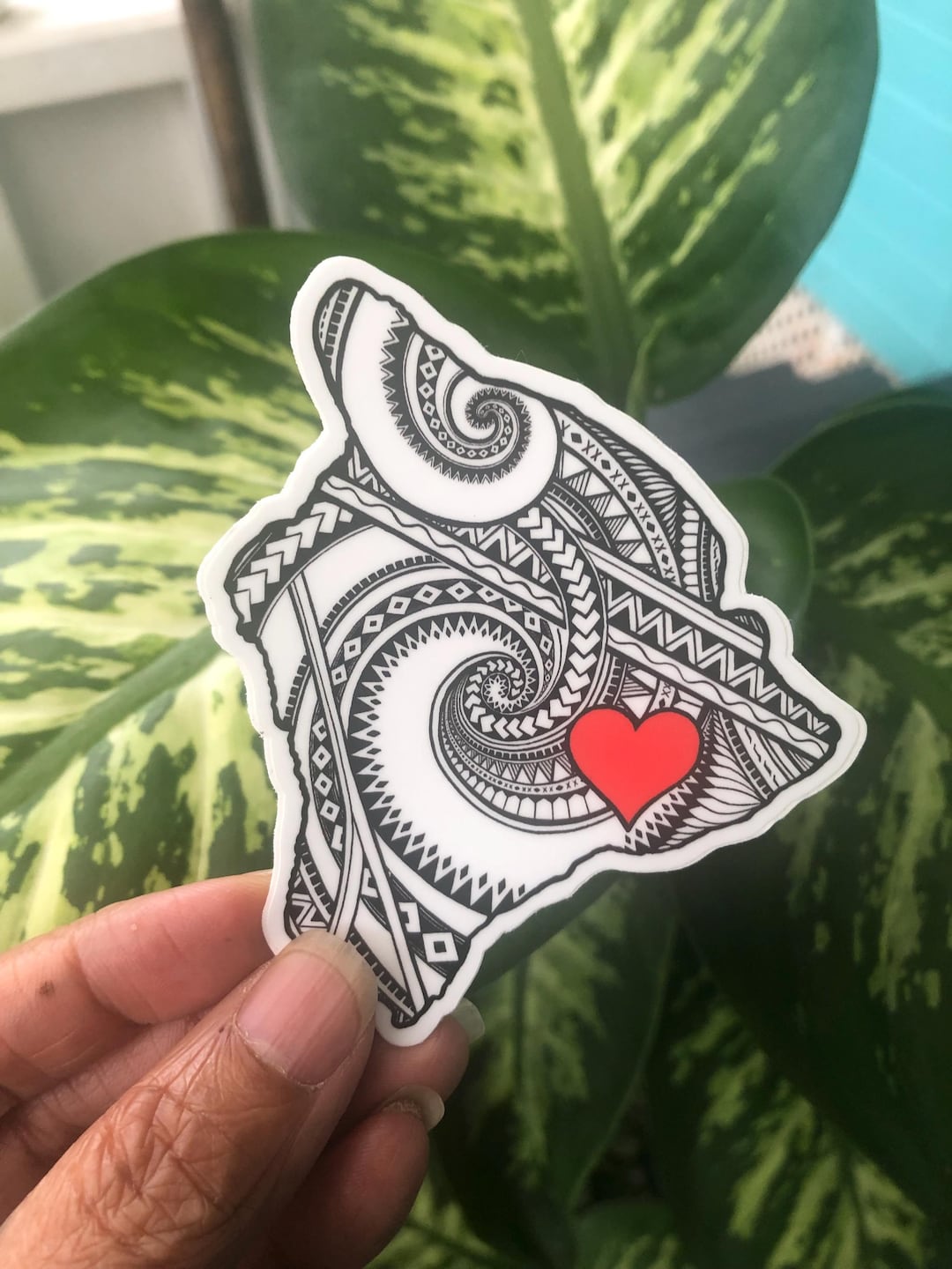 Big Island Hawaii Vinyl Decal Sticker With Heart Hawai’i - Etsy