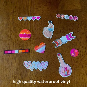 Subtle Lesbian Sticker Pack, Sapphic Pride Sticker Set, Hidden Lesbian ...