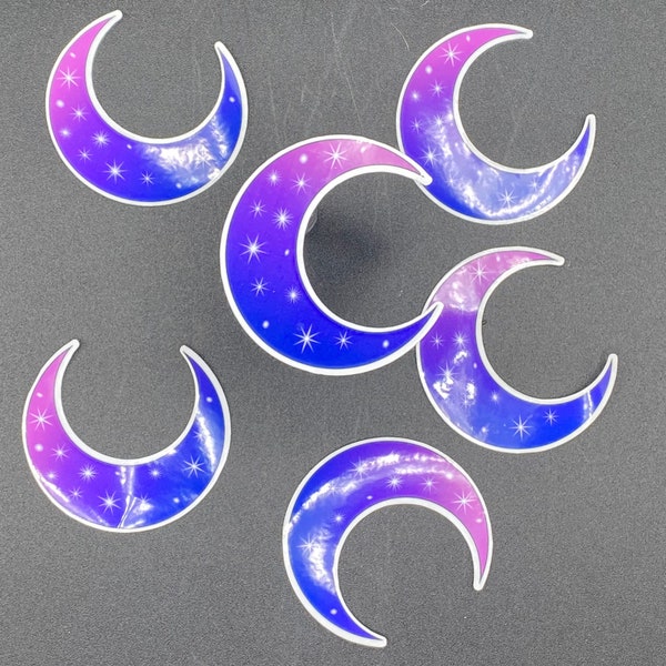 Crescent Moon Sticker - Etsy