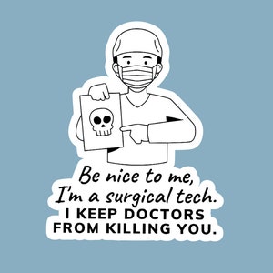 Surgical Tech Gift, Stickers, Magnets for Scrub Tech - Graduation ...