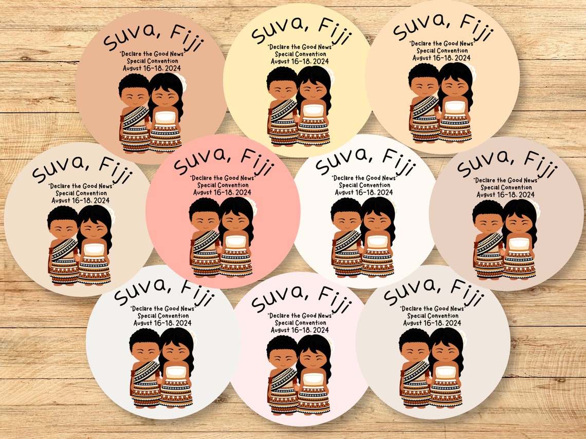 JW Suva Fiji Special Convention 2024 Gifts Stickers Magnets - Etsy