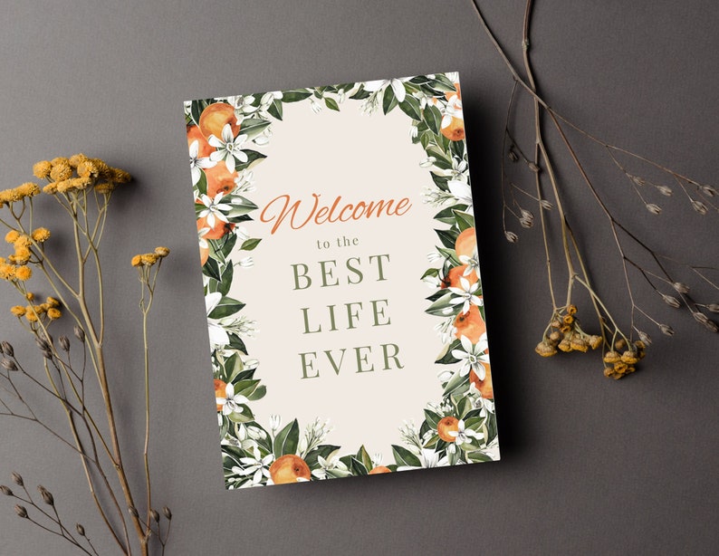 JW Printable Baptism Card Welcome to the Best Life Ever - Etsy