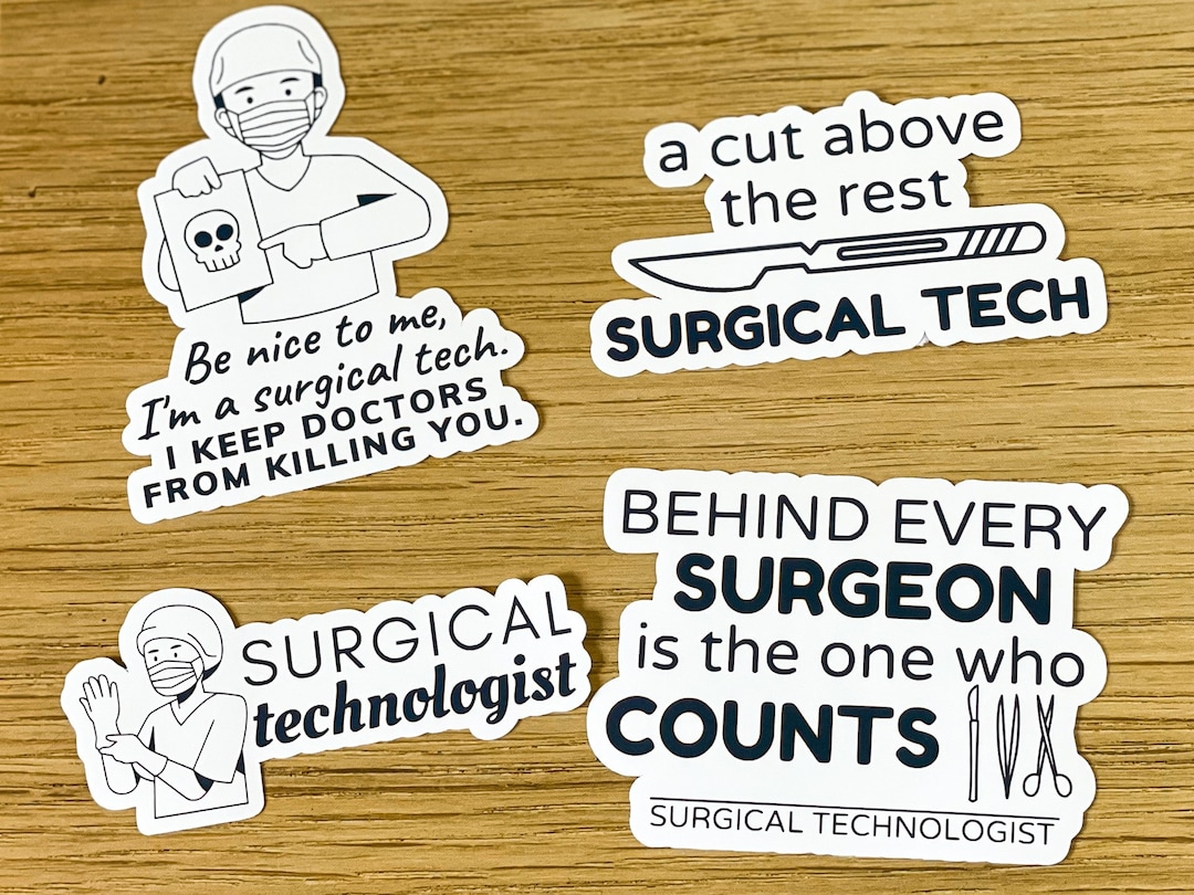 Surgical Tech Gift, Stickers, Magnets for Scrub Tech - Graduation ...