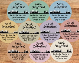 JW Zurich Special Convention 2024 Gifts, Stickers, Magnets Switzerland ...