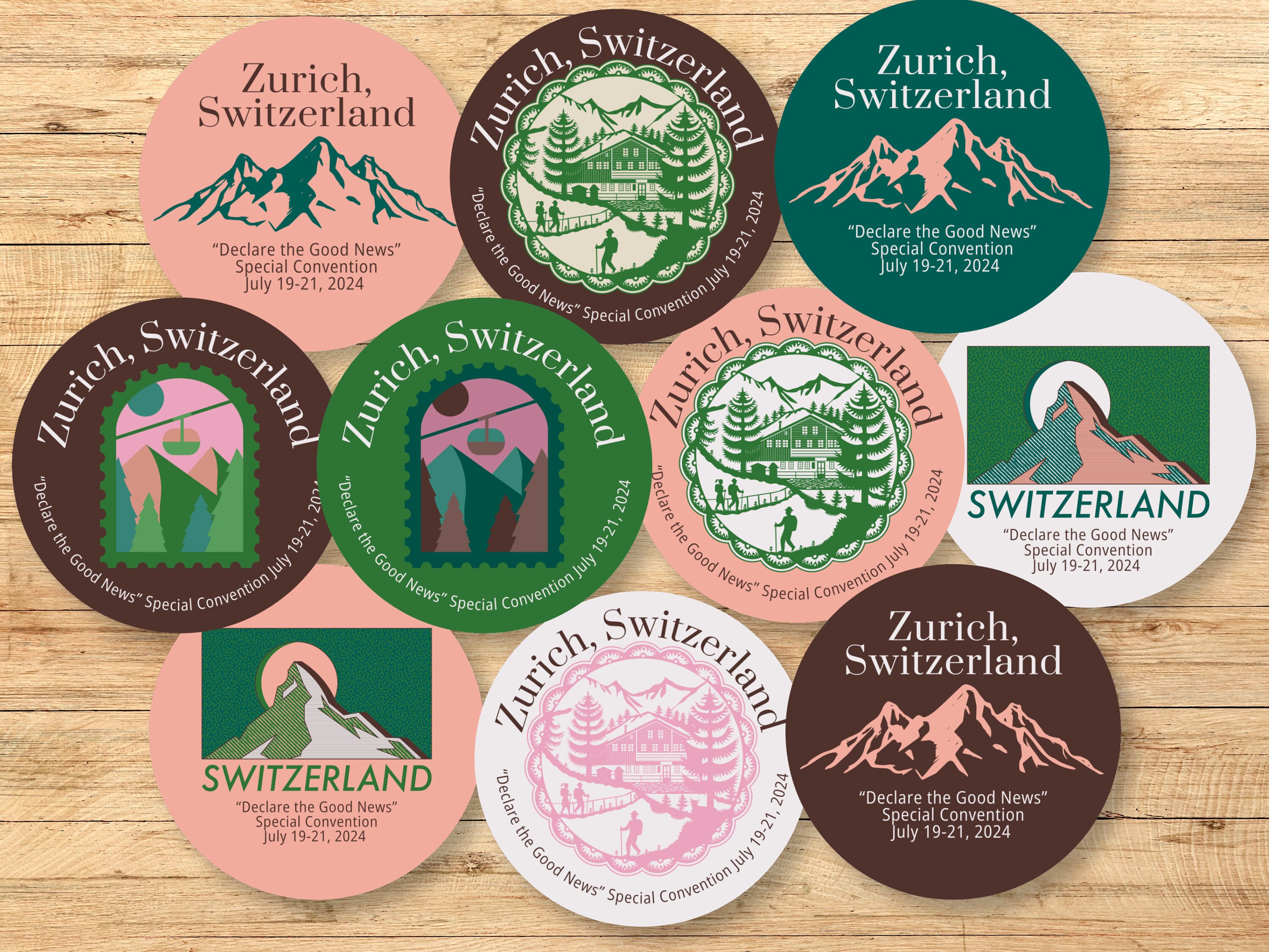 JW Zurich Special Convention 2024 Gifts, Stickers, Magnets Switzerland ...
