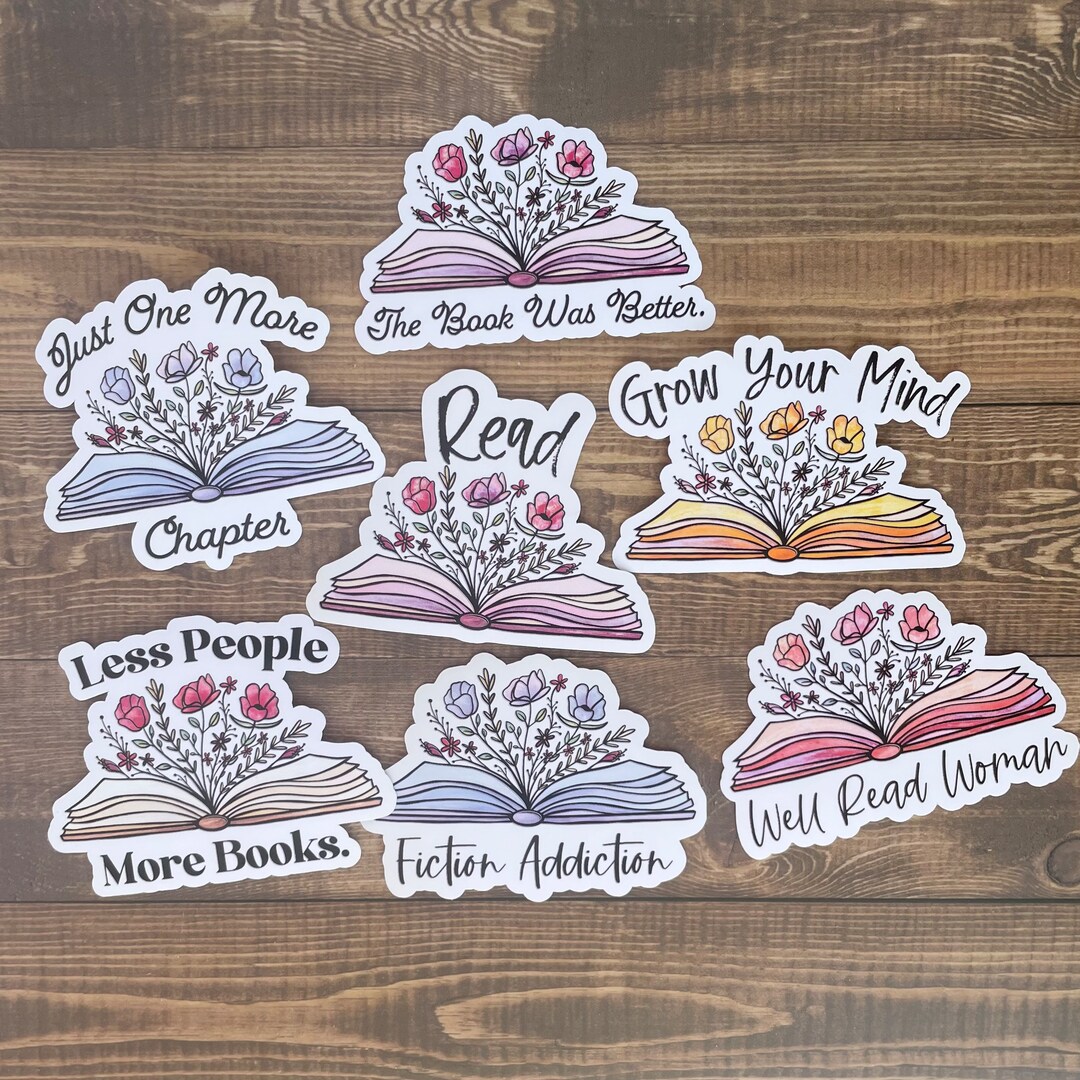 Stickers for Readers, Gift for Book Club, Magnets, Cute Gifts for Women ...