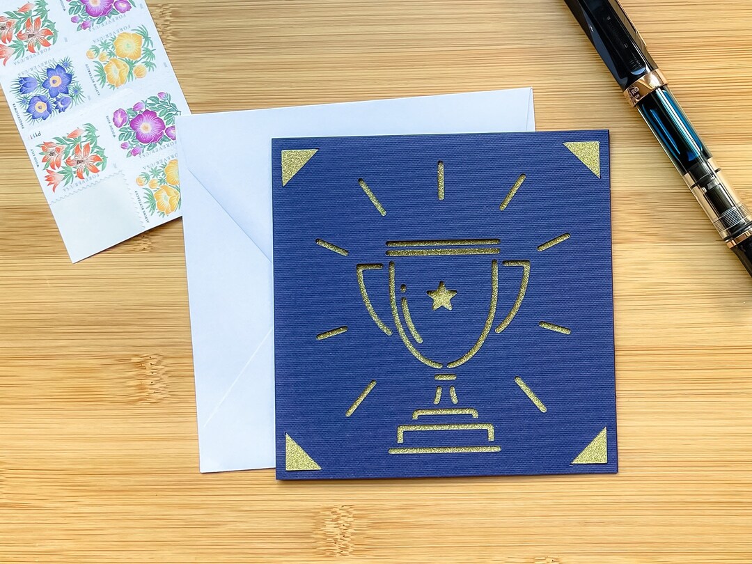 Retirement Card, Congratulations Trophy - New Job - Promotion ...