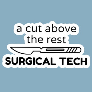 Surgical Tech Gift, Stickers, Magnets for Scrub Tech - Graduation ...