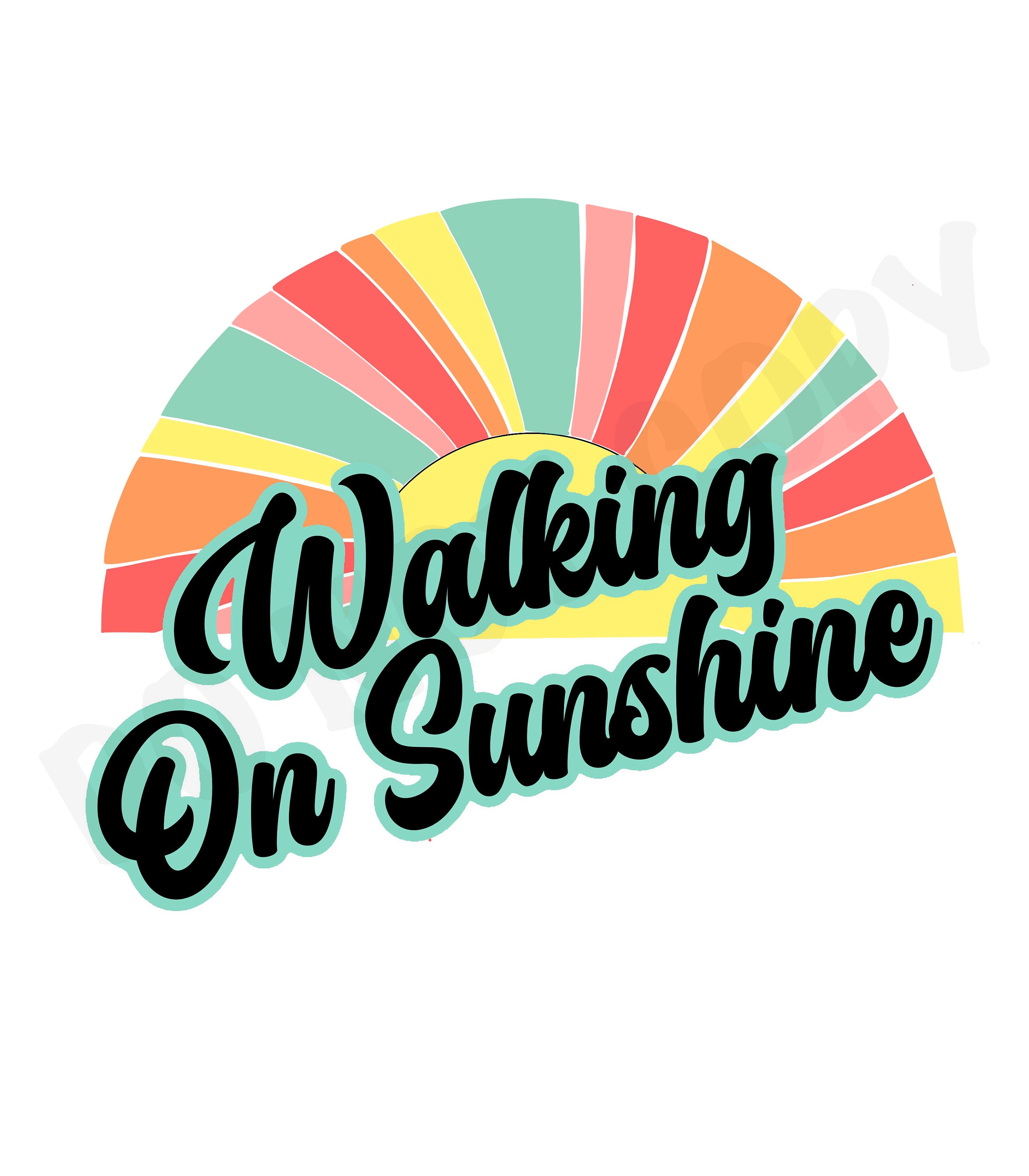 Walking on Sunshine PNG, Summer PNG, Beach Life, Designs Downloads ...