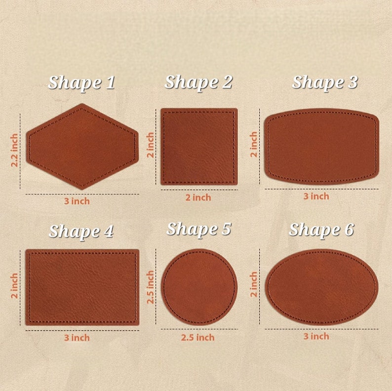 Custom Laser Engraved Leather Patches - Etsy