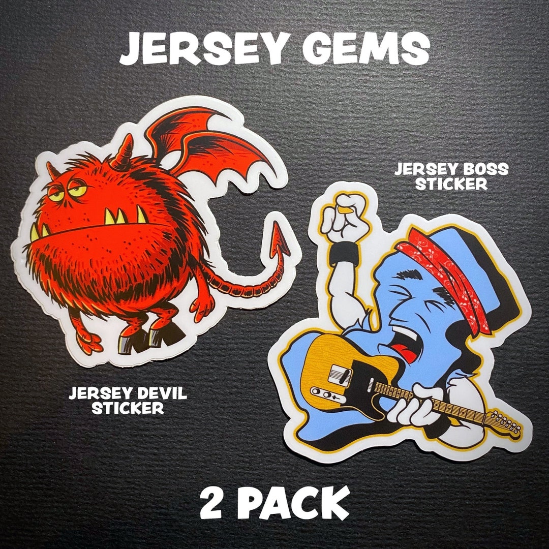 New Jersey Sticker Pack / Jersey Devil / Springsteen Stickers - Etsy