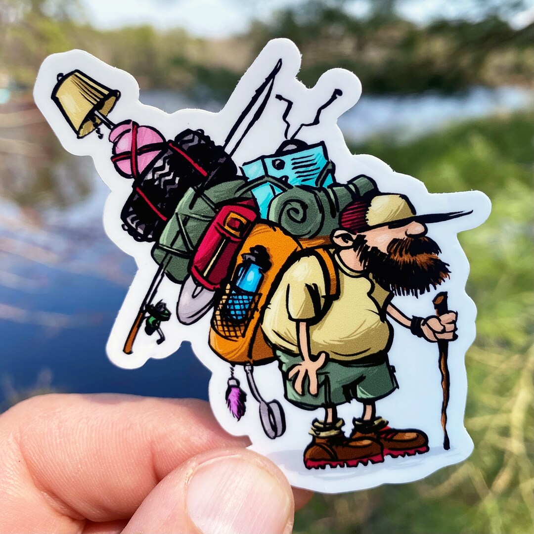 HIKING Sticker / BACKPACKING Sticker - Etsy
