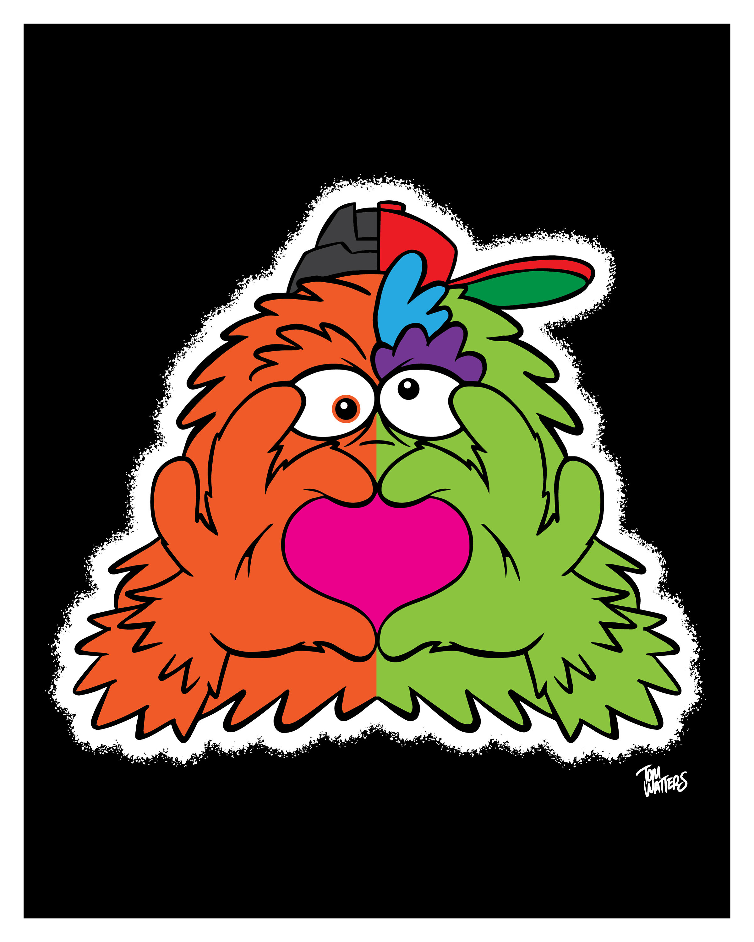 Gritty / Phanatic Grittnatic Mash up Art Print - Etsy