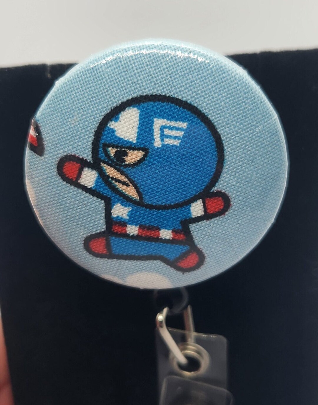 Badge Reel - Captain America - Etsy
