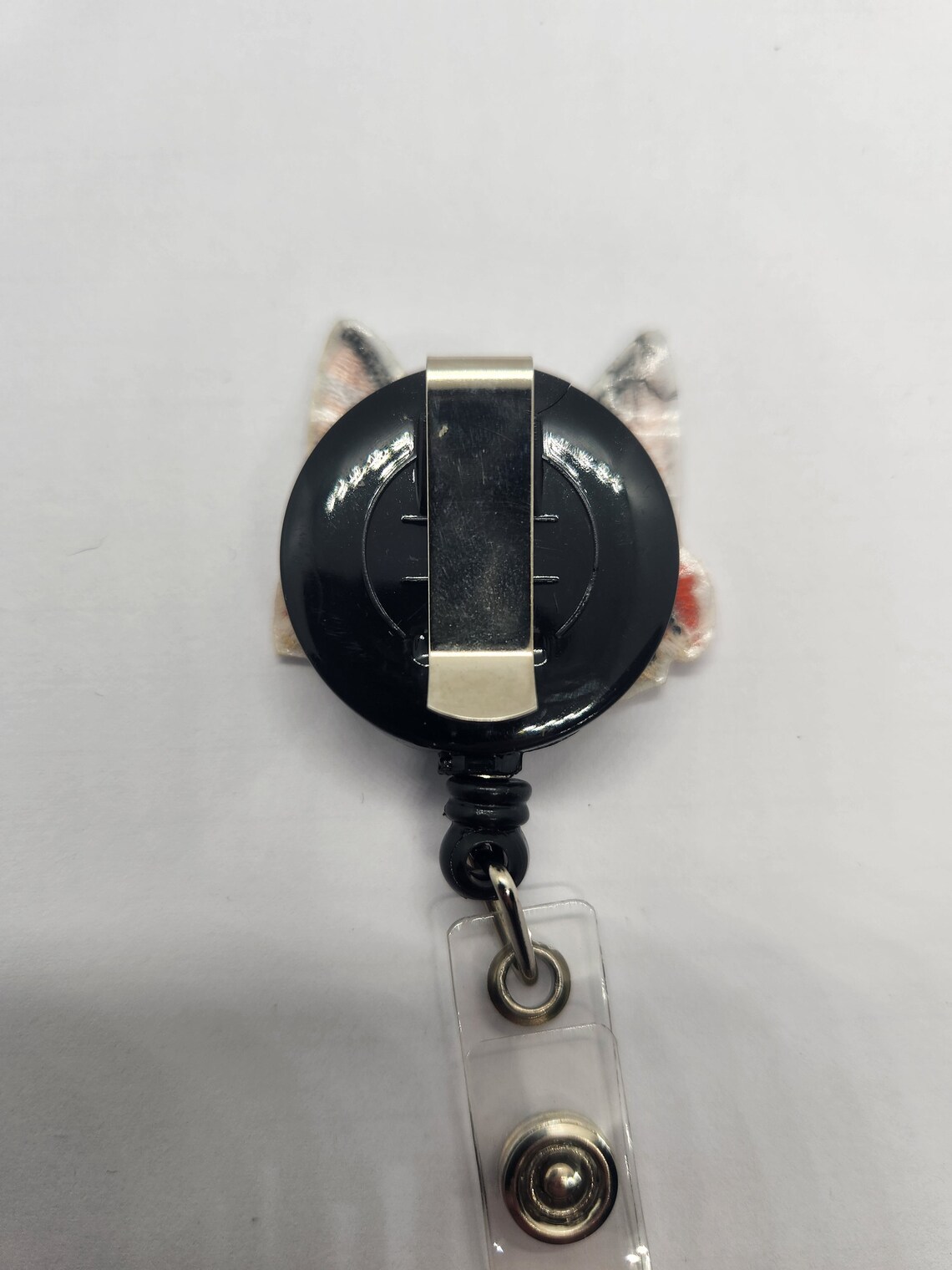 Badge Reel - Blue Paw Print - Etsy