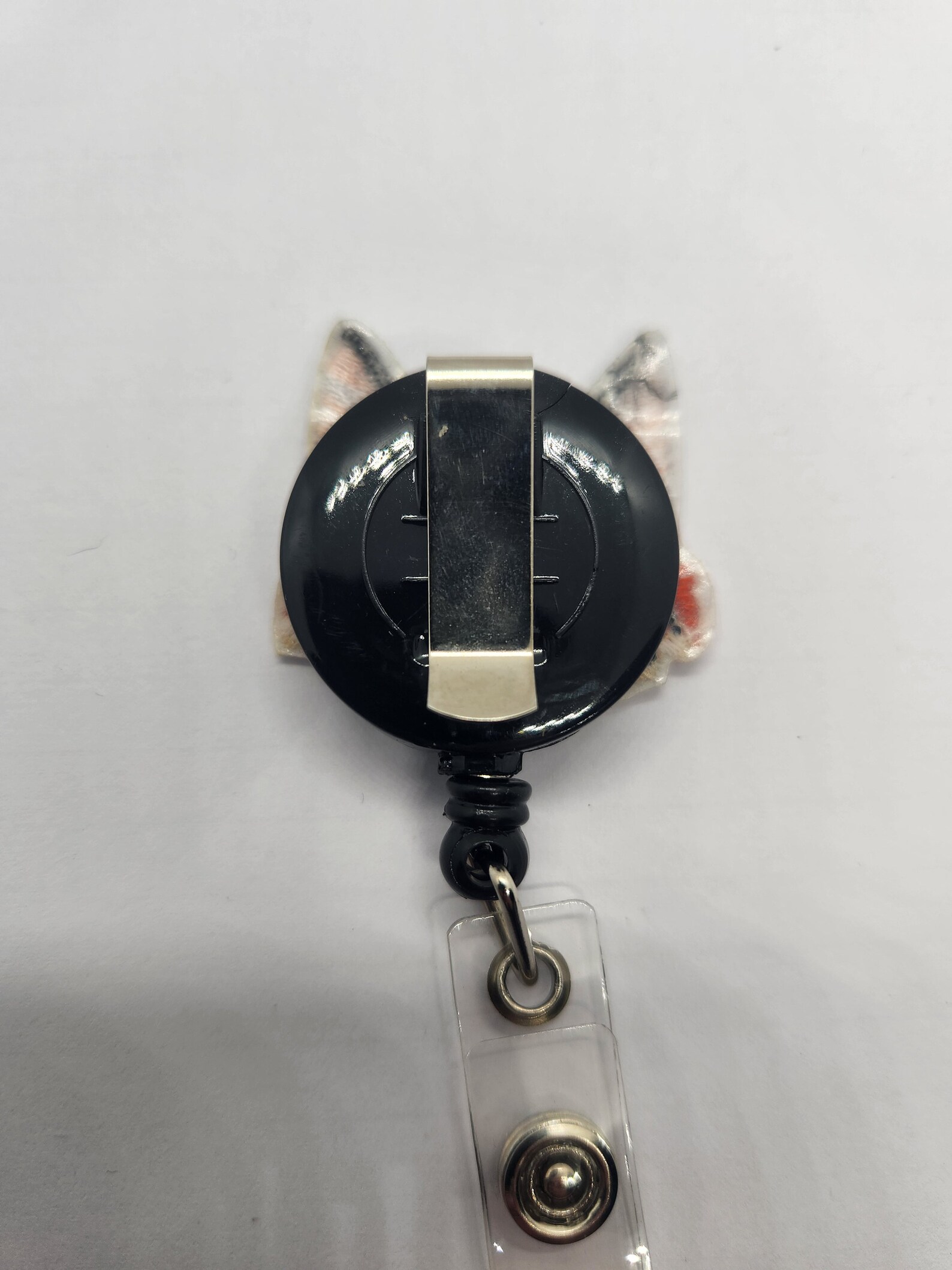 Badge Reel - Blue Paw Print - Etsy