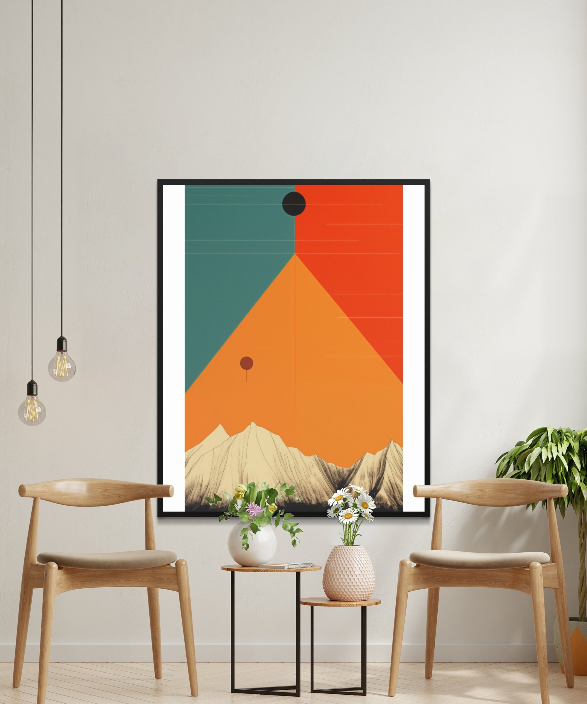 Alpine Abstract Midcentury Art PRINTABLE Digital Wall Art Timbermile ...