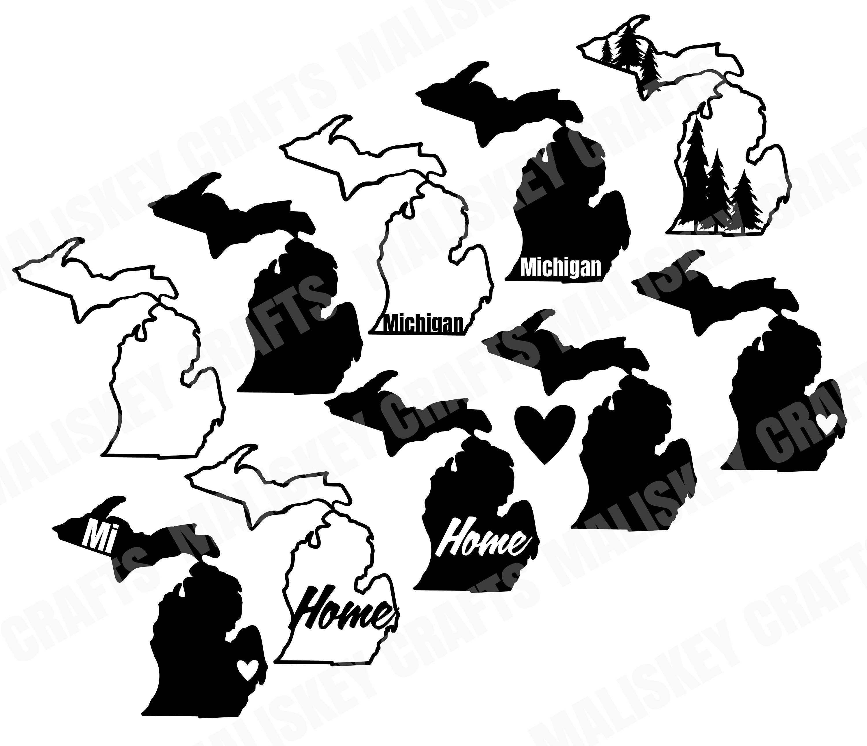 Michigan SVG File Download - Etsy