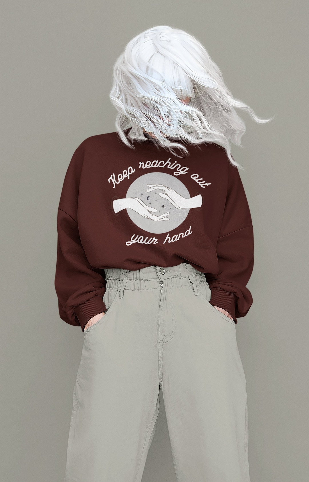 Keep Reaching Out Your Hand Sweatshirt, Be Kind Sweater, Novice ...