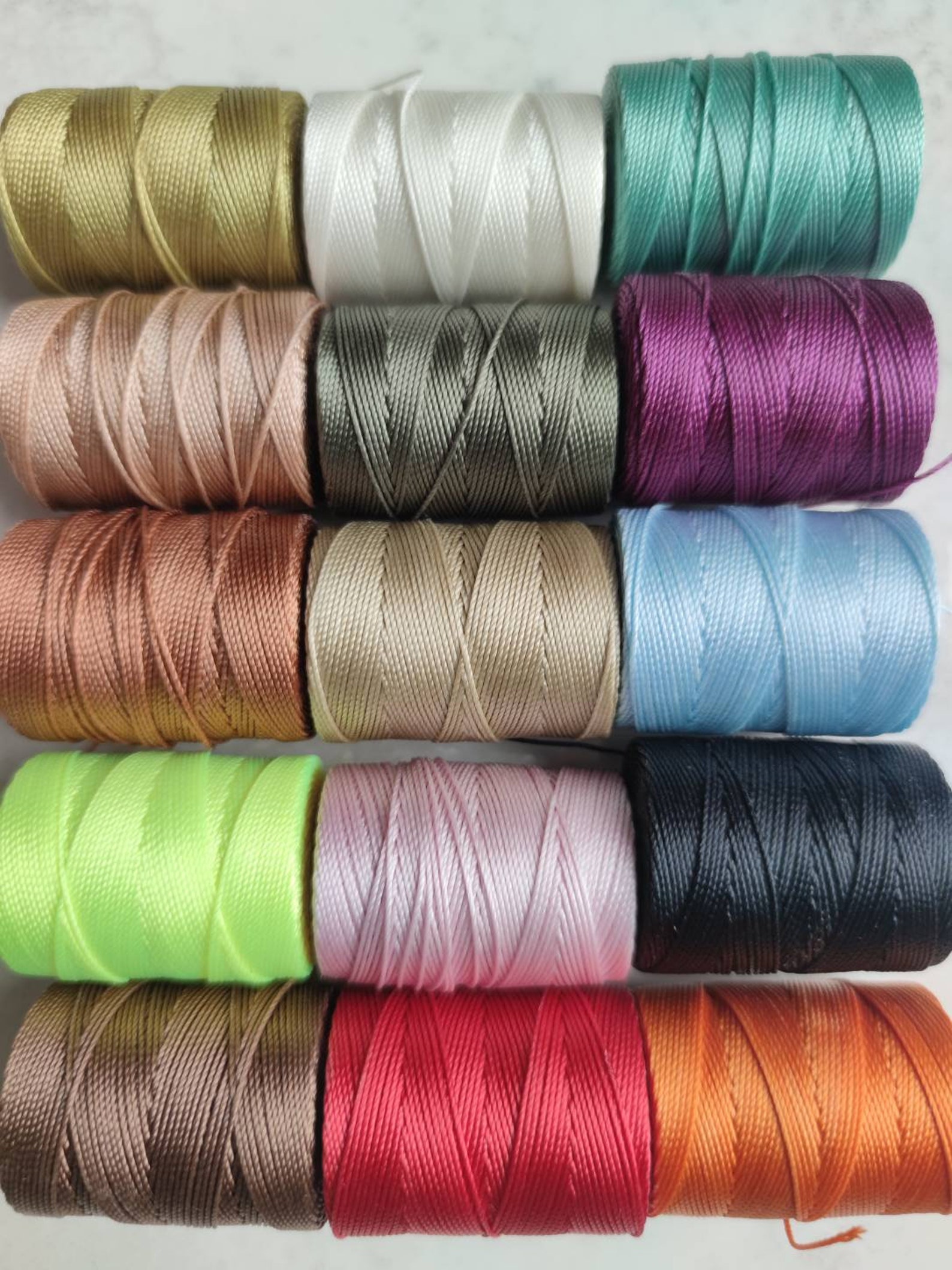 Fil de nylon micro macramé 0,5 mm 10 mètres, fil C-lon, fil S-lon ...
