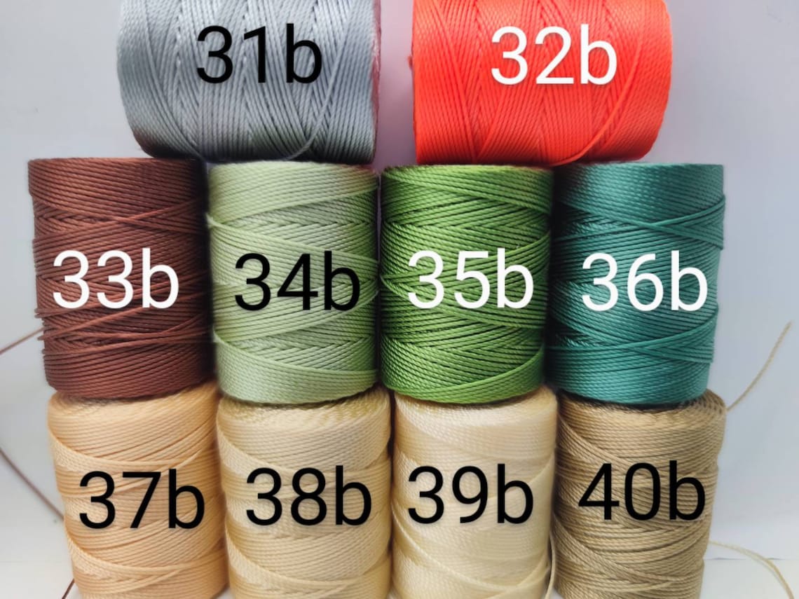 Fil de nylon micro macramé 0,5 mm 10 mètres, fil C-lon, fil S-lon ...