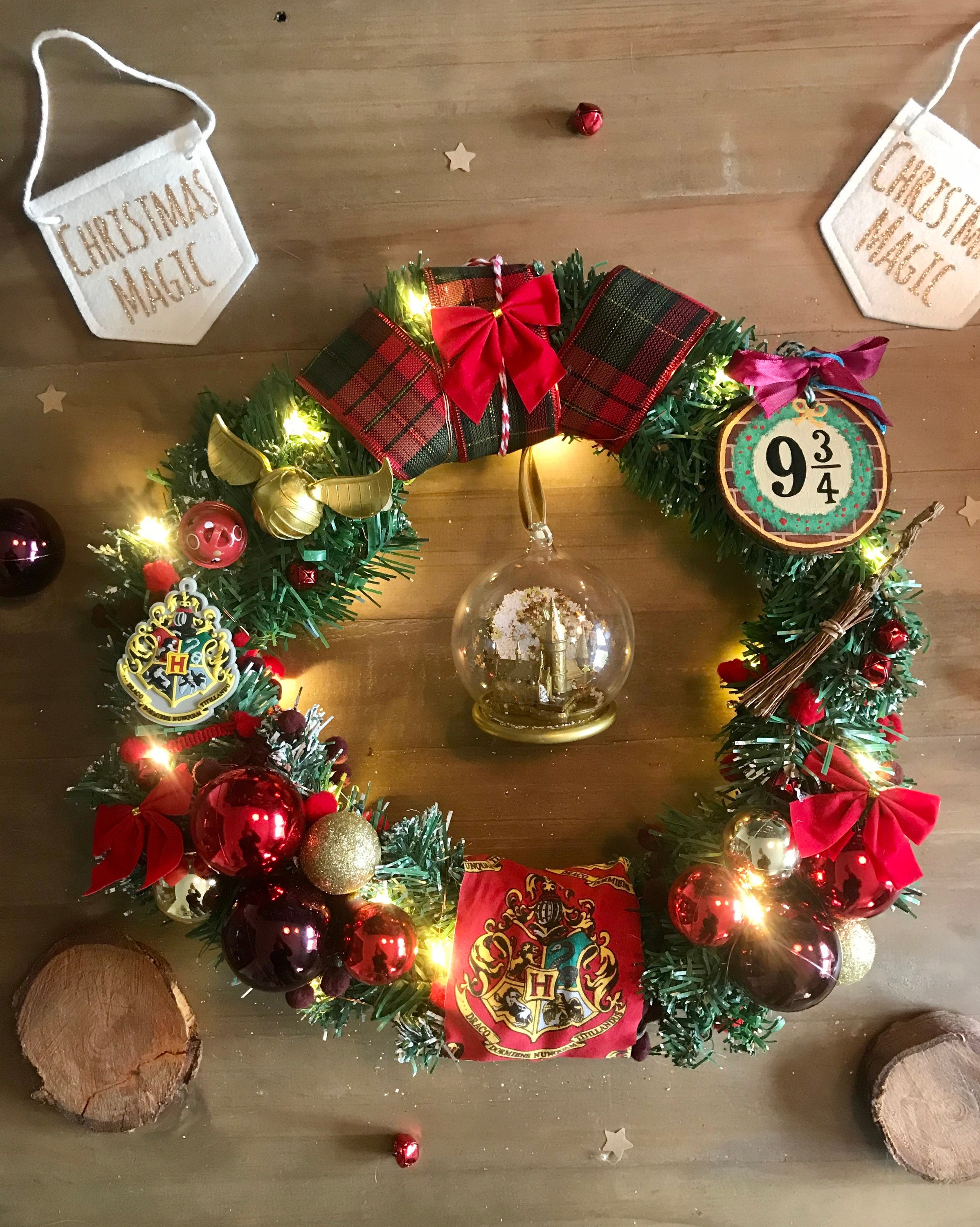 Wizard Christmas Wreath - Etsy